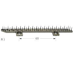 China Artos Stenter Machine Pin Bar Bruckner Copper Stenter Parts Pin Plate for sale