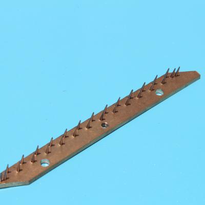 China Artos Stenter Parts Pin Plate Pin Bar Finishing Machine Parts Copper Material Carbon Steel Pin for sale