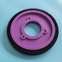 China Standard Ilsung Stenter Machine Parts Brush Wheel Black Nylon Hair for sale
