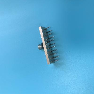 China Italy Ferraro Compactor Machine Vertical Chain Parts Pin Plate Stenter Pin Bar Assembled Screws Copper Material for sale