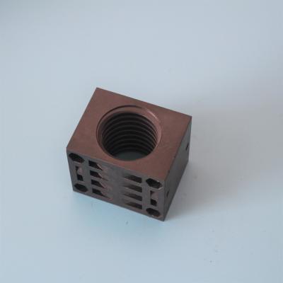 China Monforts Stenter Spare Parts Black PEEK Carbon Width Adjustment Nut Right Left 44*7 Standard Size for sale