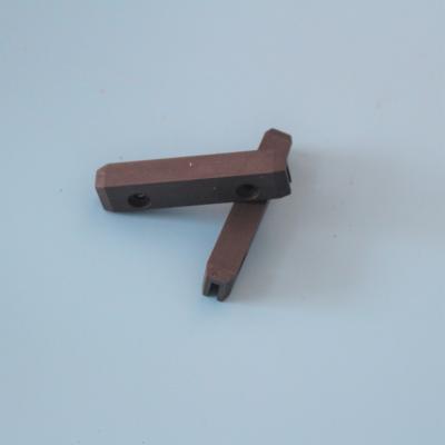 China Stenter Machinery Spare Parts Babcock Finishing Machine Sling Pad Black Pads Peek Carbon Material for sale