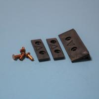 China Textile Machinery Components Artos Stenter Sliding Pad Carbon Peek Pad A Set Including Copper Rivet for sale