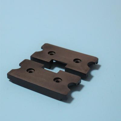 China Bruckner Textile Machinery Components Sliding Pad Carbon Peek Material Black Color A Set Standard Size for sale