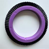 China Stentex Brand Stenter Machine Parts Brush Wheel Black Nylon Hair Plastic Material Body Standard Size for sale