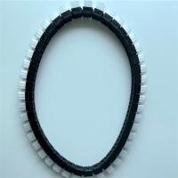 China Artos Stenter Machine Parts Brush Belt White Nylon Brush Hair Black Plastic Body Textile Setting Machine Spares for sale