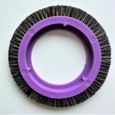 China Bruckner Brand Stenter Machin Parts Brush Wheel Purple Body Bristle Brush Pig Hair Small Type for sale