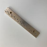 China Krantz Stenter Machine Spares Pin Plate Carbon Steel Material 57mm Center Distance Copper Plate for sale