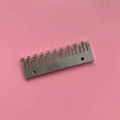 China Stenter Machine Spares Pin Plate Krantz Finishing Machine Parts Needle Plate Copper 20 pins for sale