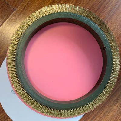 China Finishing Machine Parts Ehwha Stenter Brush Green Plastic Body Copper Material Hair Good quality for sale