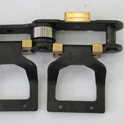 China Unitech Stenter Machine Parts Chain Link Santa Lucia Spares Copper Pads 81mm Pitch Good Quality for sale