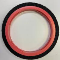 China Stenter Machine Parts Monforts Big Brush Bristle Material Tapered Pig Hair 220mm Outer Diameter for sale