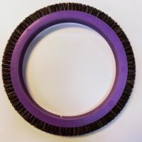 China Ehwha Stenter Machine Parts Big Brush Wheel Mixed Color Bristle Plastic Body Nylon Hair Pig Hair for sale