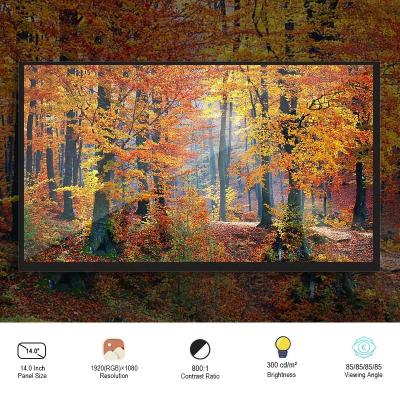 China Symmetry Laptop 14 Inch LCD Display 1920x1080 Active Area 309.31x173.99mm for sale