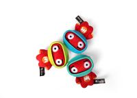 China Plush Durable Dog Toys With Squeakers Super Strong Mello Red Blue for sale