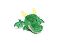 China Interactive Soft Durable Dog Toys Plush TPR Fairy Tale Warrior Dragon Shape 2.48 Inch for sale