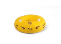 China Chew Resistant Super Durable Dog Toys Squeaky Rubber Donut Dog Toy Clean Teething for sale