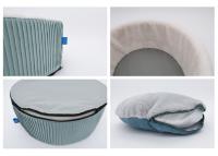 China Xxl Round Luxury Fluffy Doughnut Dog Bed Large Pleated Soft Warm Furry Soothing for sale