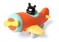 China Nature Latex Squeaky Dog Toys Interactive Driving Car Plane Squeakers 17cmx13cmx10cm for sale