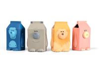 China Strong Durable Dog Toys For Aggressive Chewers Monster 4 Milk Box 12.5cmx8.5cm for sale