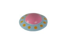 China Rocket Spaceship UFO Airplane Durable Dog Toys Squeaky 6.5cm 2.56 Inch for sale