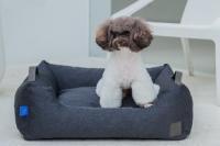 China Durable Machine Fluffy Washable Dog Bed For Small Dogs Waterproof Outdoor for sale