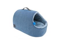 China Memory Foam Medium Size Washable Dog Bed Pet Cages Cloth Cave House 65CM for sale