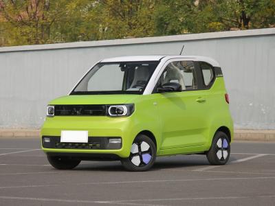 China Wuling Airbag Mini Electric Car Hatchback 100km/H 4 Seats Lithium Battery for sale