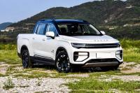 China 4 Wheel Pickup EV Car 4 Doors Electric Transport Vehicle Geely Radar RD6 185 km/h for sale