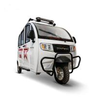 China 3 Wheel Enclosed Electric Cargo Tricycle 650W Mini New Energy 60V For 4 Passenger for sale