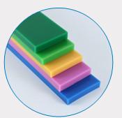 China Solvent Resistant Polyurethane Squeegee Blades for Screen Printing 80A Hardness for sale