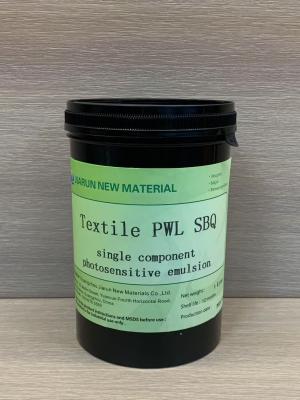 China Textile PWL SBQ Red Photosensitive Emulsion High Viscosity With Single Component for sale