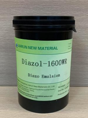 China Diazol-1600WR Diazo Emulsion High Resolution Waterproof Screen Printing Emulsion for sale