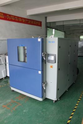 China Programable Hot Cold Thermal Shock Chamber Three Box With Cable Port Durable for sale