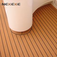 China 5mm Synthetic Artificial Teak PVC Boat Decking with UV Resistance for Yachts and Marine Vessels for sale