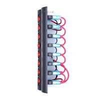 China 8 Way 12V IP66 Waterproof Boat Electrical Switch Panel with Circuit Breaker and Red LED Indicators for sale