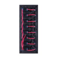 China 8 Way 12V IP66 Waterproof Boat Electrical Switch Panel with Circuit Breaker and Red LED Indicators for sale