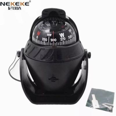 China LED Illuminated Marine Compass Guide Ball 11x14cm with Magnetic Ross Technology for Yachts for sale