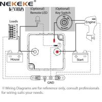 China 12V 125A Dual Smart Battery Isolator Switch with VSR Voltage Sensitive Relay - IP67 Rated for sale