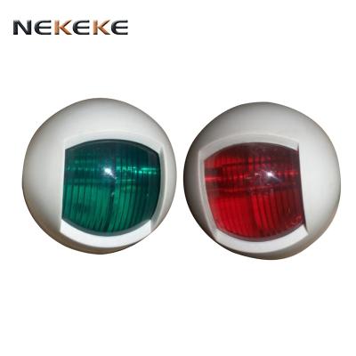 China 1.5W LED Marine Navigation Lights with ABS Plastic Housing 65×40mm 12V-24V Red Green Port Starboard for sale