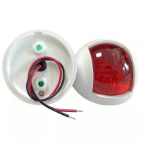 China 1.5W LED Marine Navigation Lights with ABS Plastic Housing 65×40mm 12V-24V Red Green Port Starboard for sale