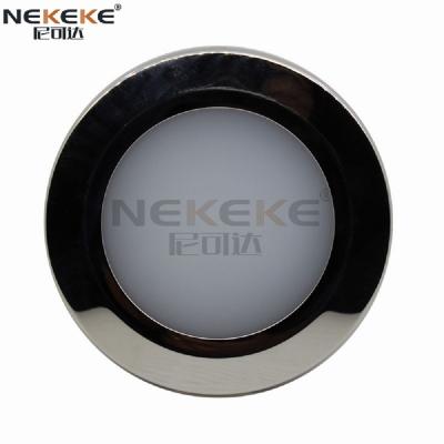 China 12V 24V LED Marine Navigation Light 5W 155mm Waterproof Stainless Steel Yacht Cabin Ceiling Light for sale
