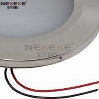 China 12V 24V LED Marine Navigation Light 5W 155mm Waterproof Stainless Steel Yacht Cabin Ceiling Light for sale