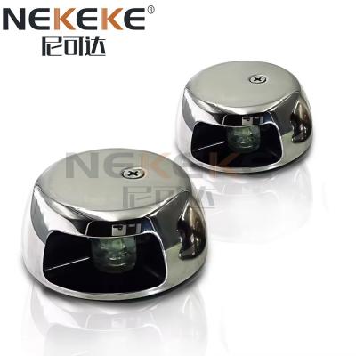 China 12V Heavy Duty Marine Navigation Lights - Stainless Steel LED Yacht Lights 68×32.2mm IP67 Waterproof for sale