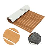 China Sun Resistant EVA Marine Decking Mat 6mm Thick Light Brown Non-Slip Boat Yacht Flooring 90×240cm/120×240cm for sale