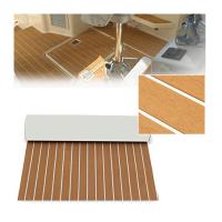 China Sun Resistant EVA Marine Decking Mat 6mm Thick Light Brown Non-Slip Boat Yacht Flooring 90×240cm/120×240cm for sale