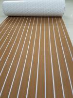 China Sun Resistant EVA Marine Decking Mat 6mm Thick Light Brown Non-Slip Boat Yacht Flooring 90×240cm/120×240cm for sale