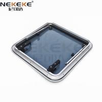 China Marine Aluminum Square Skylight with 6mm Tempered Glass - 8 Sizes from 325x325mm to 675x675mm for sale