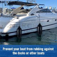 China NEKEKE G Series PVC Marine Fender Dock Bumper 110×400mm to 400×980mm Black Boat Protection for sale