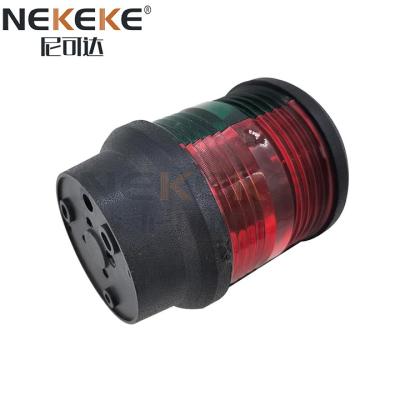 China Plastic Nylon Marine Boat Navigation Lights Bi Color Red Green 12V DC 10W 90x123mm Waterproof for sale